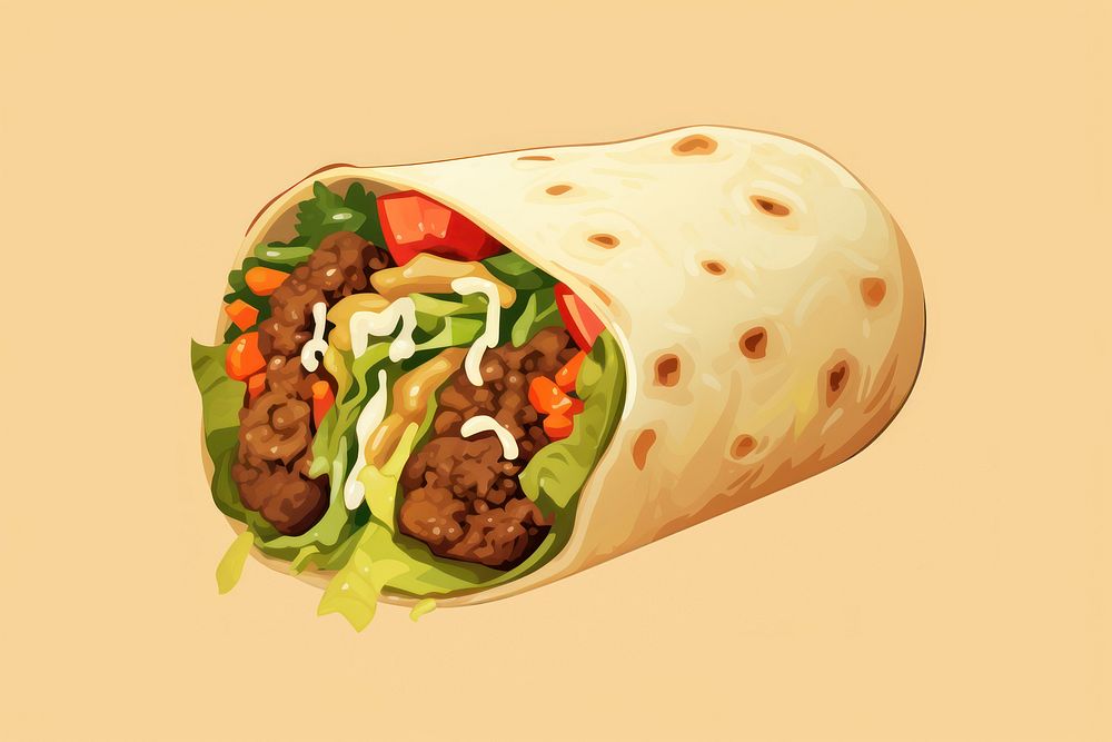 Burritos burrito food vegetable. AI | Free Photo Illustration - rawpixel