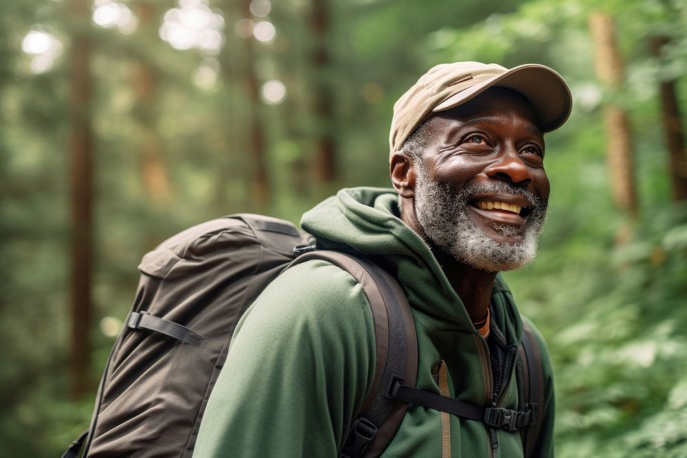 Backpack portrait forest smile. | Free Photo - rawpixel