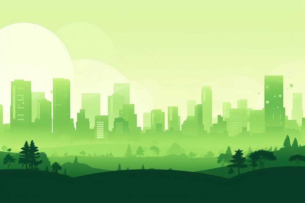 Green energy urban landscape backgrounds | Premium Photo Illustration ...