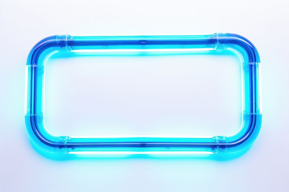 Blue neon frame technology rectangle | Free Photo Illustration - rawpixel