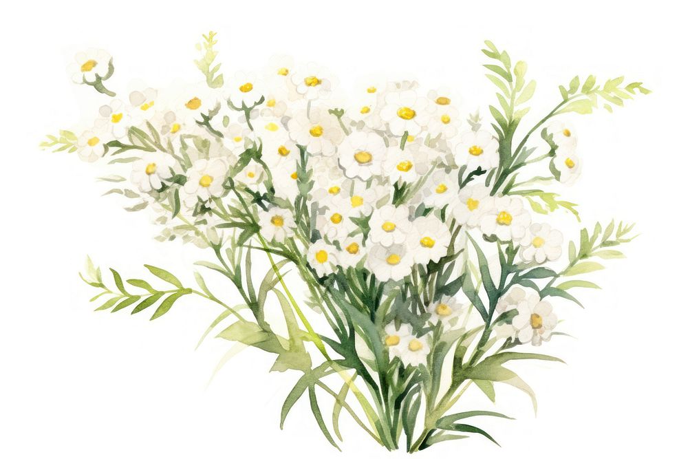 Pearly Everlasting flower plant daisy. | Free Photo Illustration - rawpixel