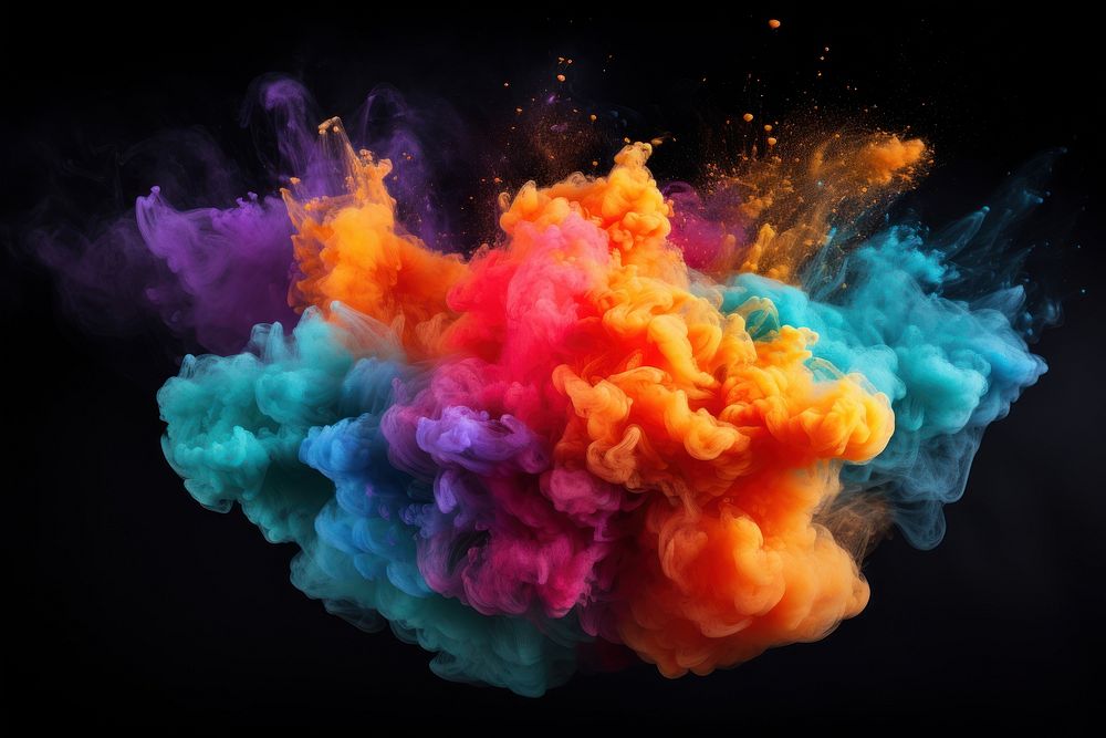 Explosion smoke black background creativity. | Free Photo - rawpixel