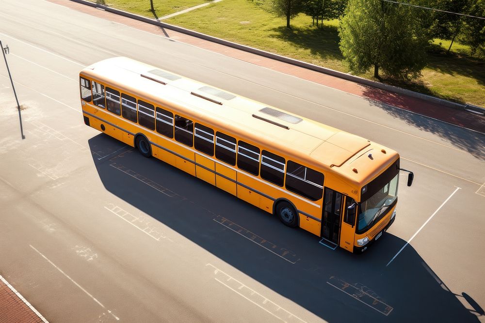 Bus vehicle transportation architecture. AI | Free Photo - rawpixel