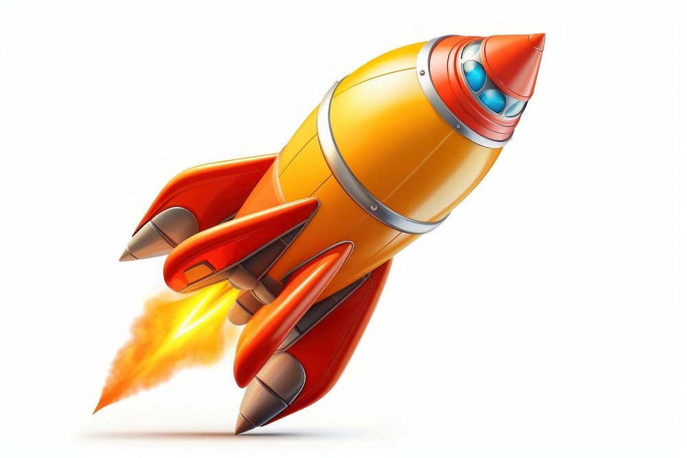 Orange super rocket vehicle launch | Free Photo Illustration - rawpixel