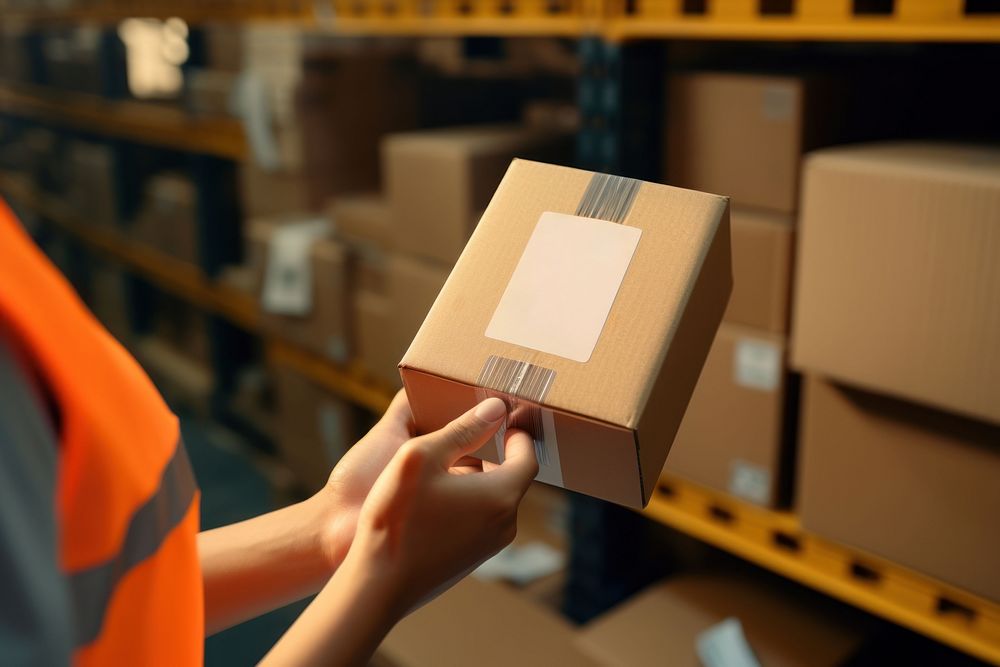 Hands scanning barcode cardboard box | Premium Photo - rawpixel