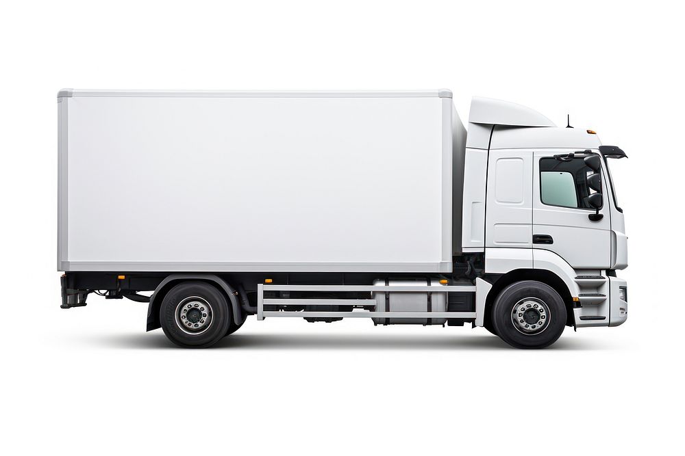White lorry vehicle truck van. | Premium Photo - rawpixel