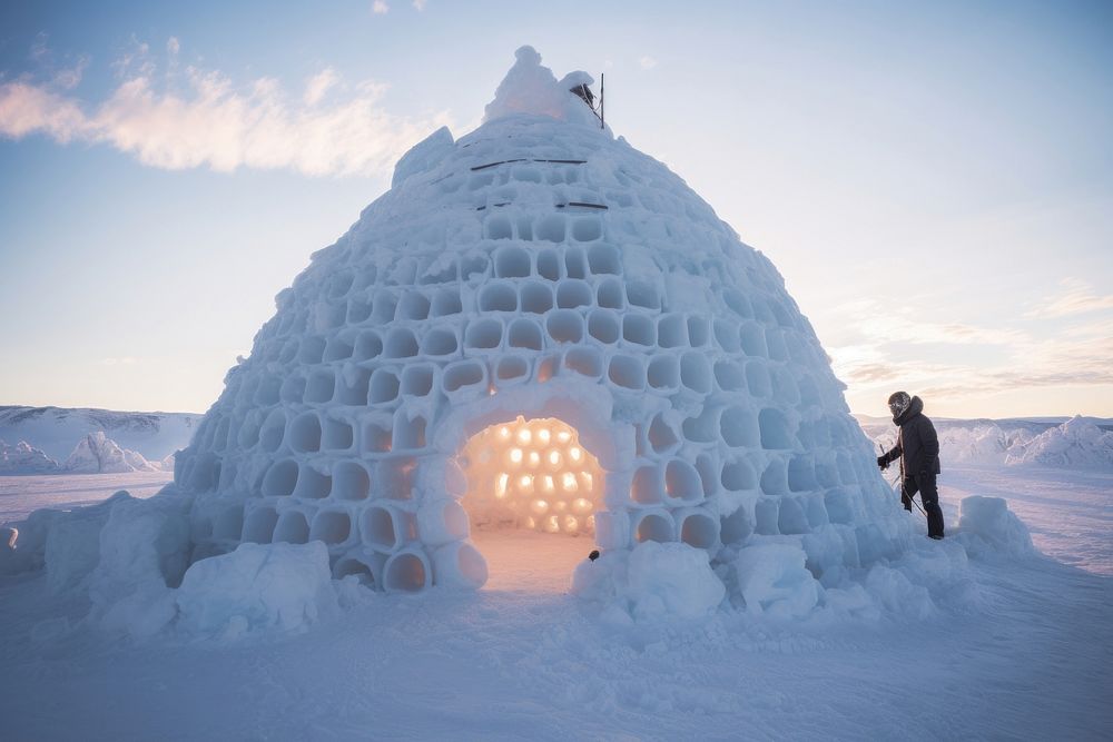 Igloo outdoors nature snow. | Free Photo - rawpixel