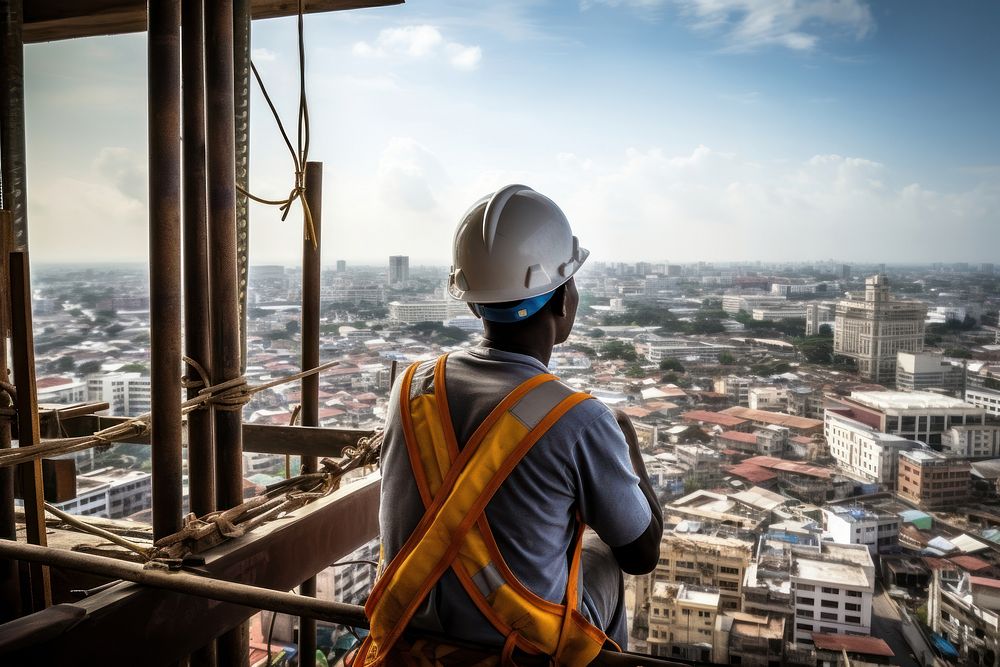 Construction worker building city architecture. | Premium Photo - rawpixel