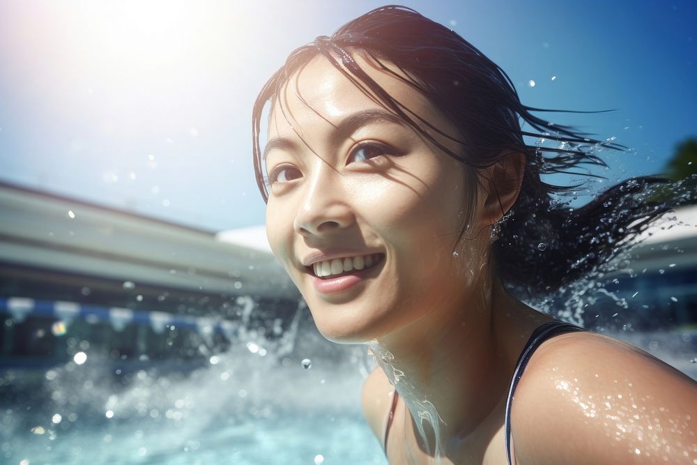 Swimmer photography swimming portrait. AI | Premium Photo - rawpixel