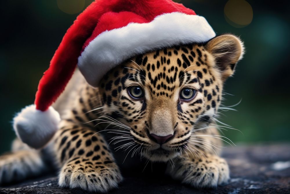 Leopard christmas wildlife animal. | Premium Photo - rawpixel