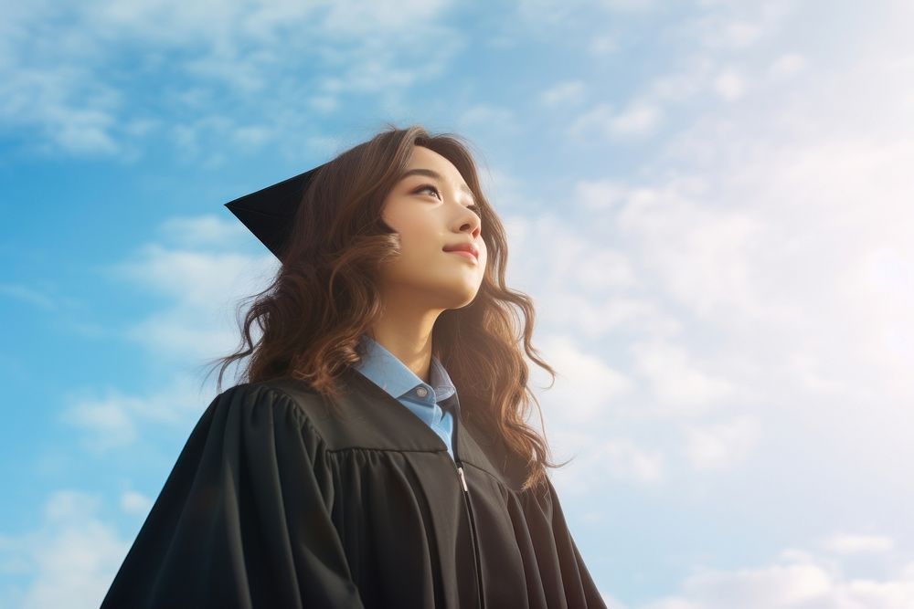 Graduation portrait student looking. | Free Photo - rawpixel
