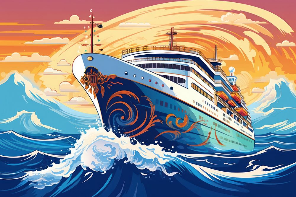 Ocean ship outdoors vehicle. | Premium Photo Illustration - rawpixel