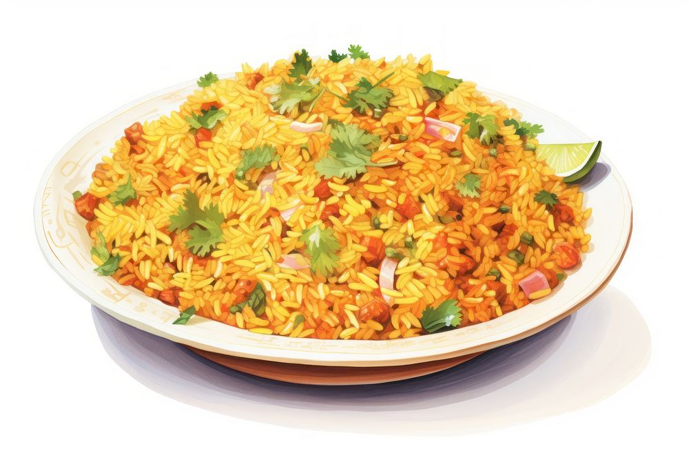 Food biryani plate rice. | Premium Photo Illustration - rawpixel