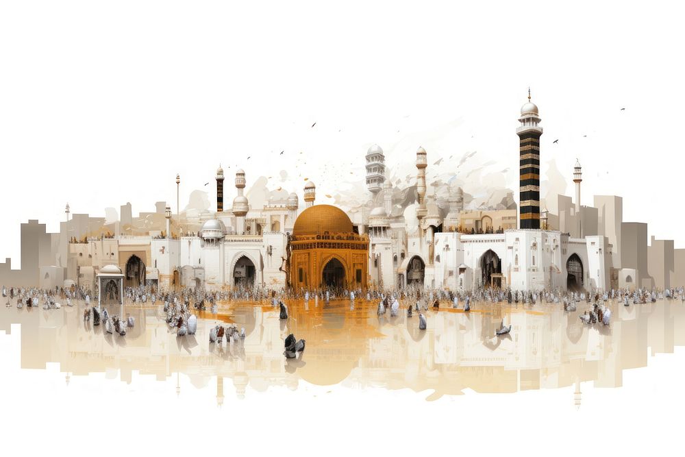Hajj festival architecture building dome. | Free Photo Illustration ...