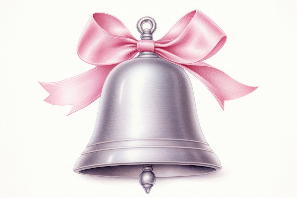 Dubble bell ribbon silver celebration. | Premium Photo Illustration ...