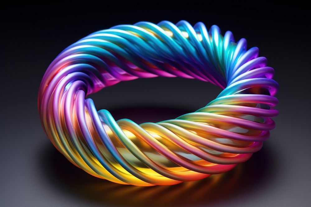 Gradient torus shape jewelry spiral | Free Photo - rawpixel