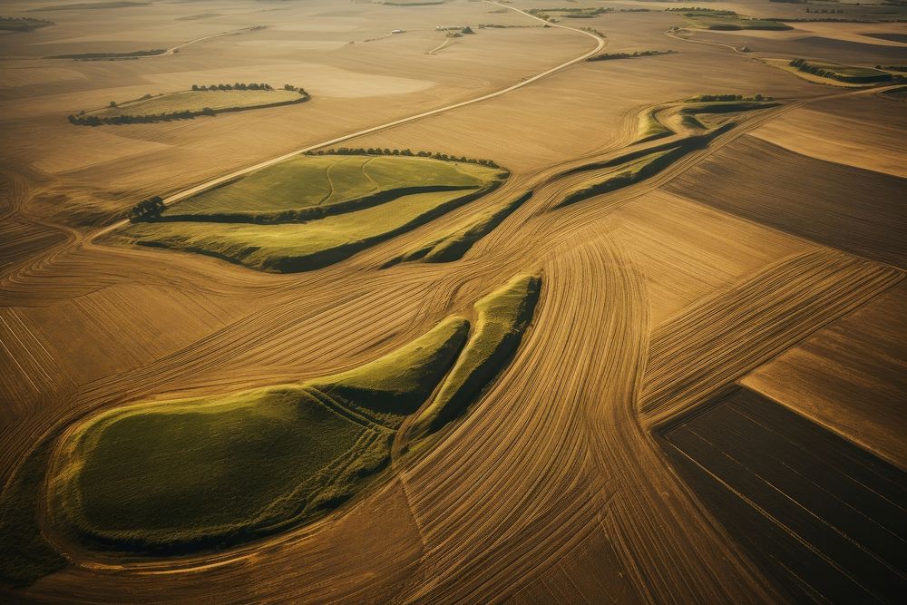 Aerial view farm agriculture landscape. | Free Photo - rawpixel