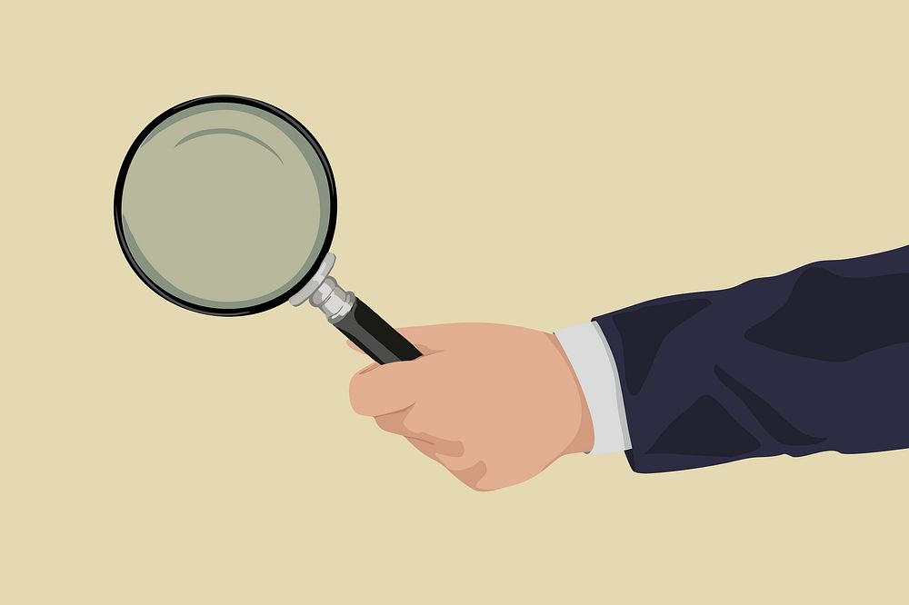 Magnifying glass, aesthetic illustration, design | Free Photo ...