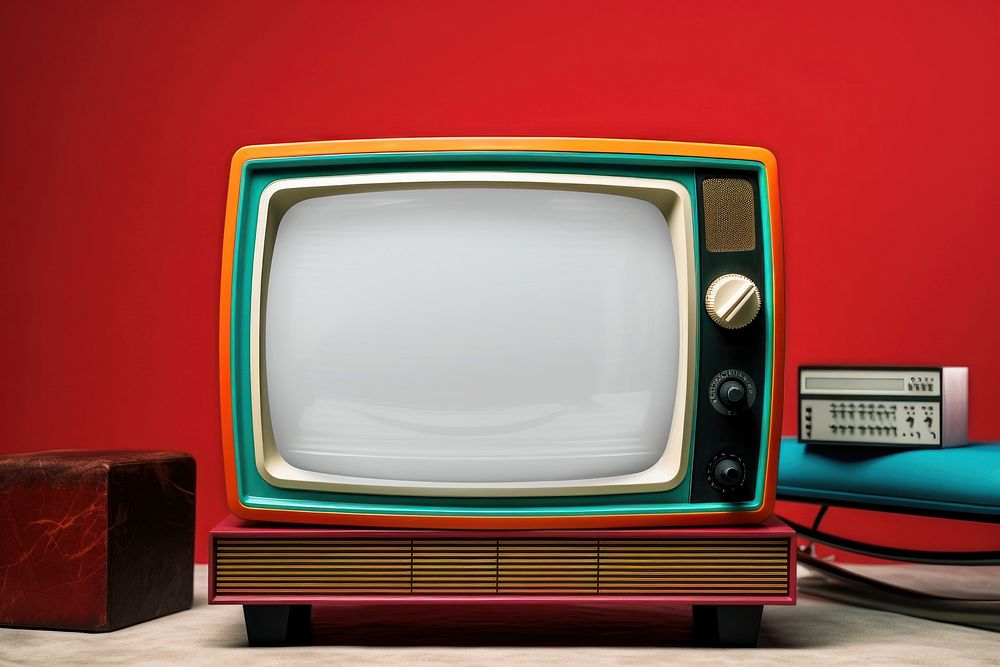 Vintage television screen electronics technology. | Premium Photo ...