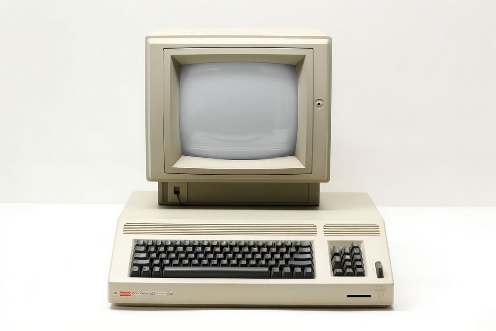 Vintage computer electronics technology multimedia. | Premium Photo ...