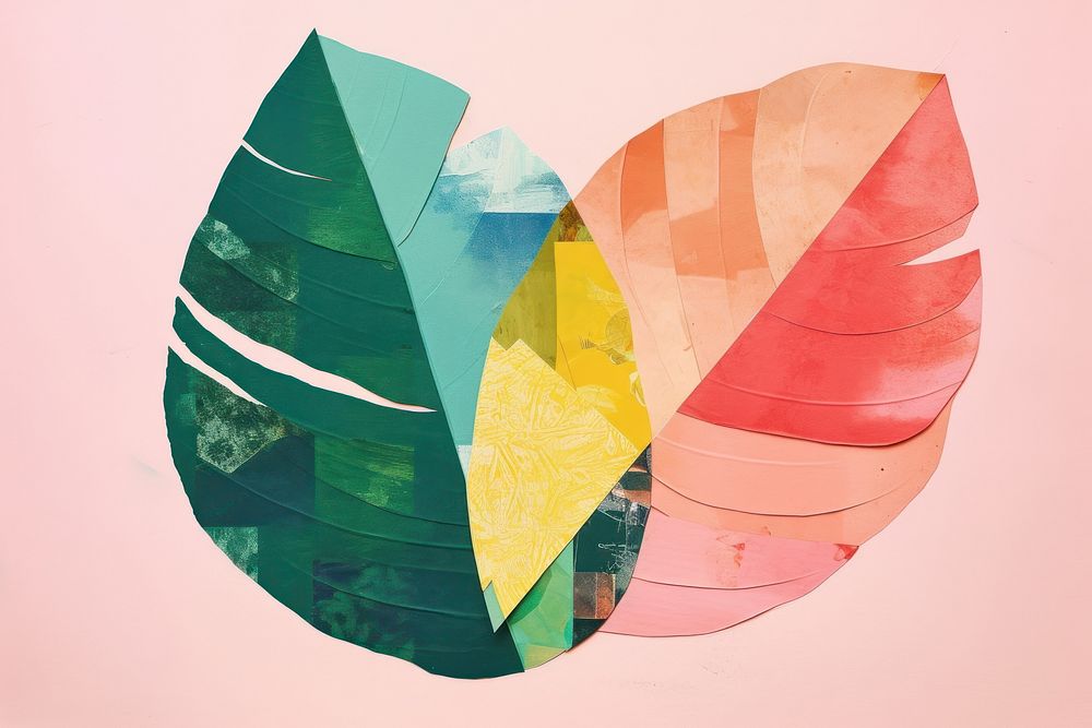 Leaf art collage plant. | Free Photo Illustration - rawpixel