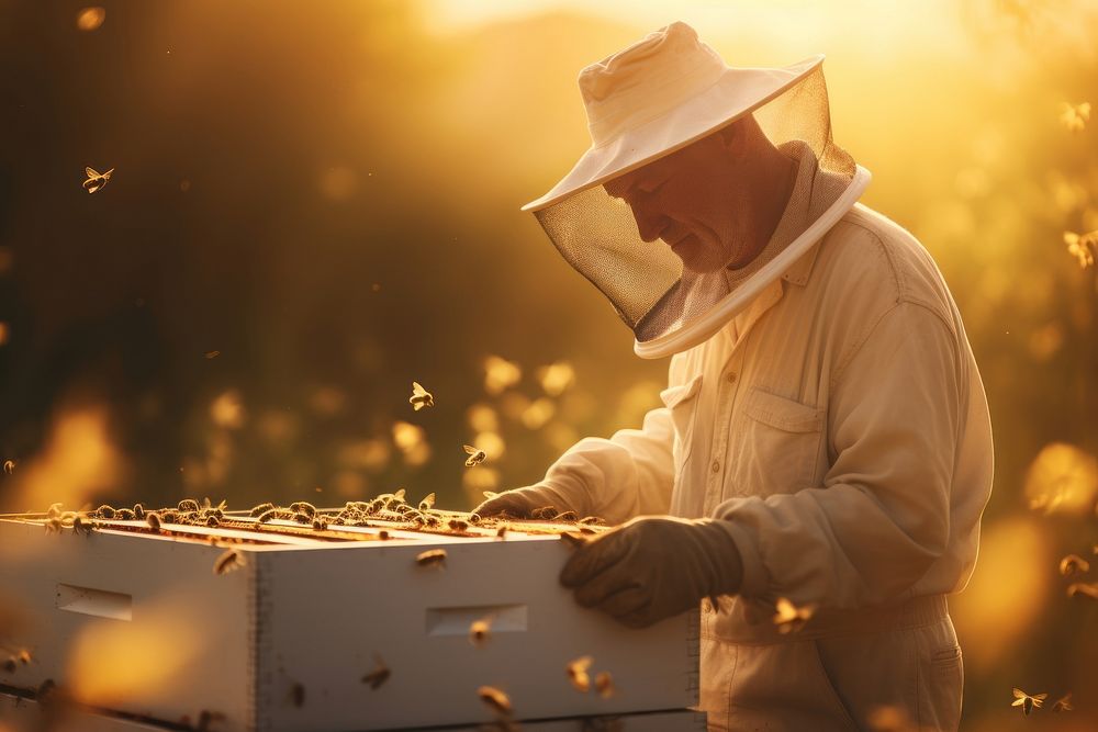 Beekeeper beekeeper outdoors nature. AI | Premium Photo - rawpixel