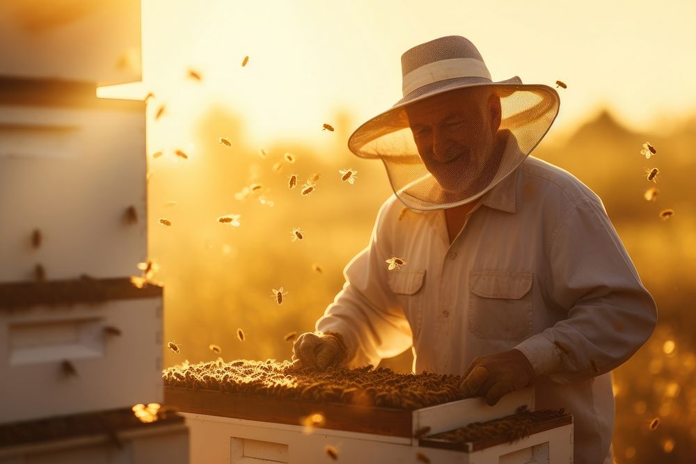 Beekeeper beekeeper adult agriculture. AI | Premium Photo - rawpixel