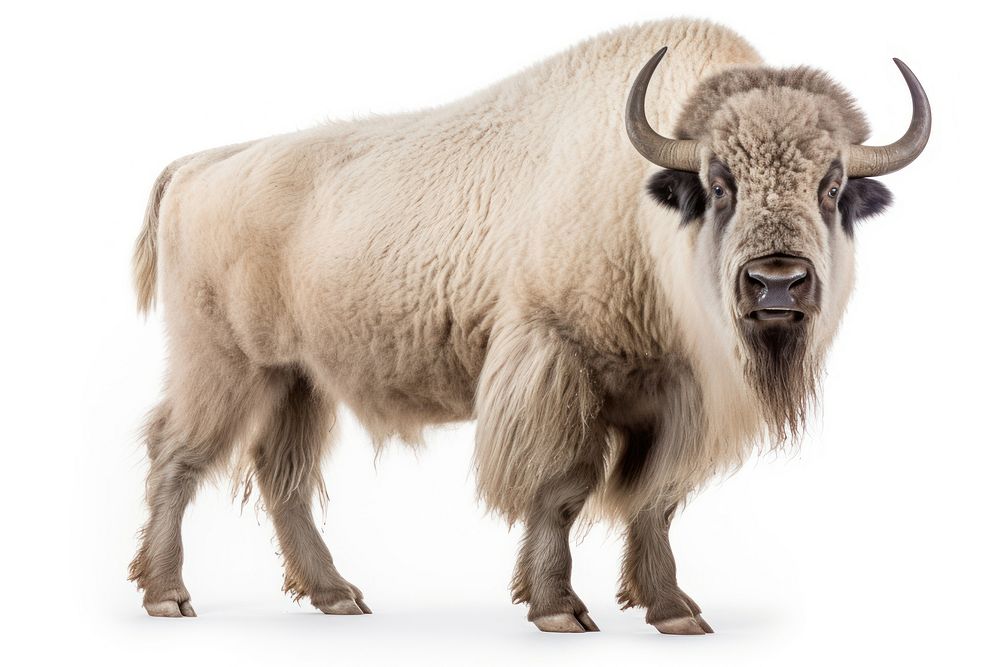 White bison livestock wildlife animal. | Premium Photo - rawpixel