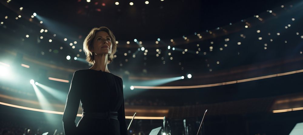 Conductor adult stage woman. | Premium Photo - rawpixel