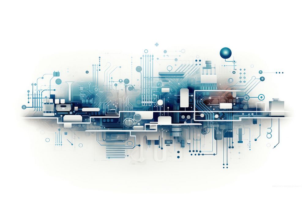 Tech design diagram white background | Free Photo Illustration - rawpixel