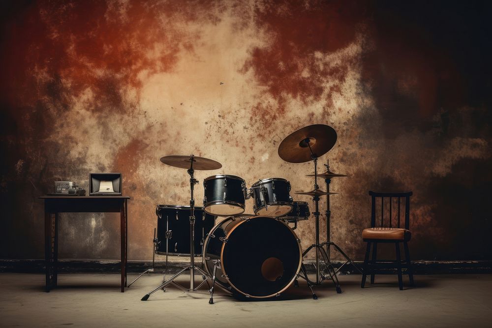 Drum set drums percussion chair. | Premium Photo - rawpixel
