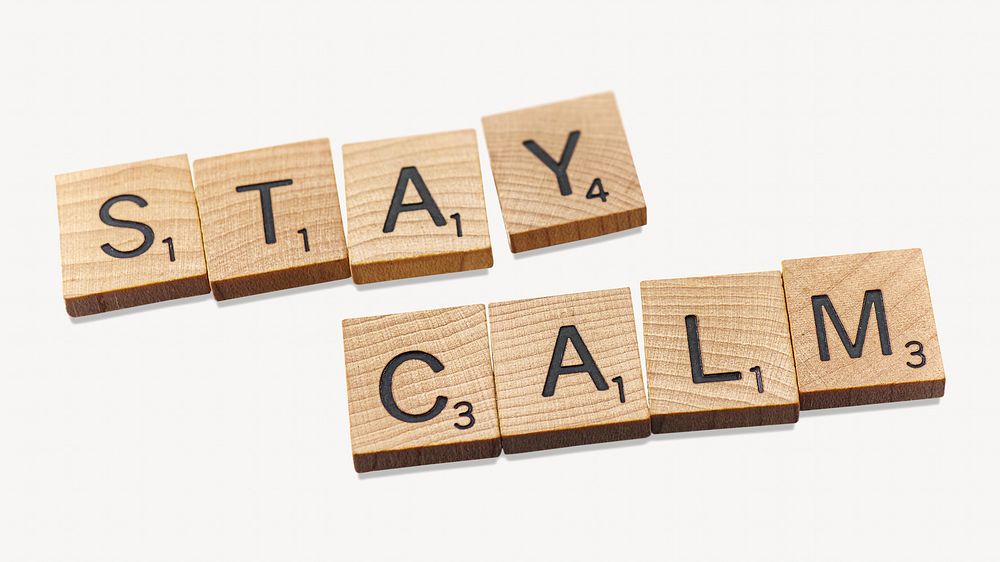 Stay calm letters isolated image | Free Photo - rawpixel