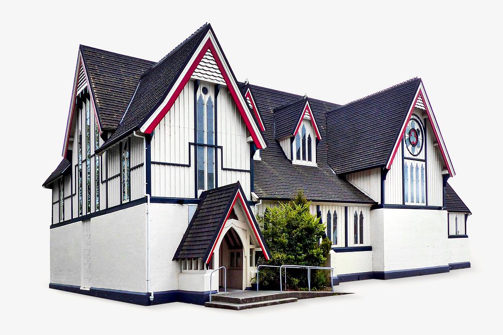 Church building, isolated architecture image | Free Photo - rawpixel