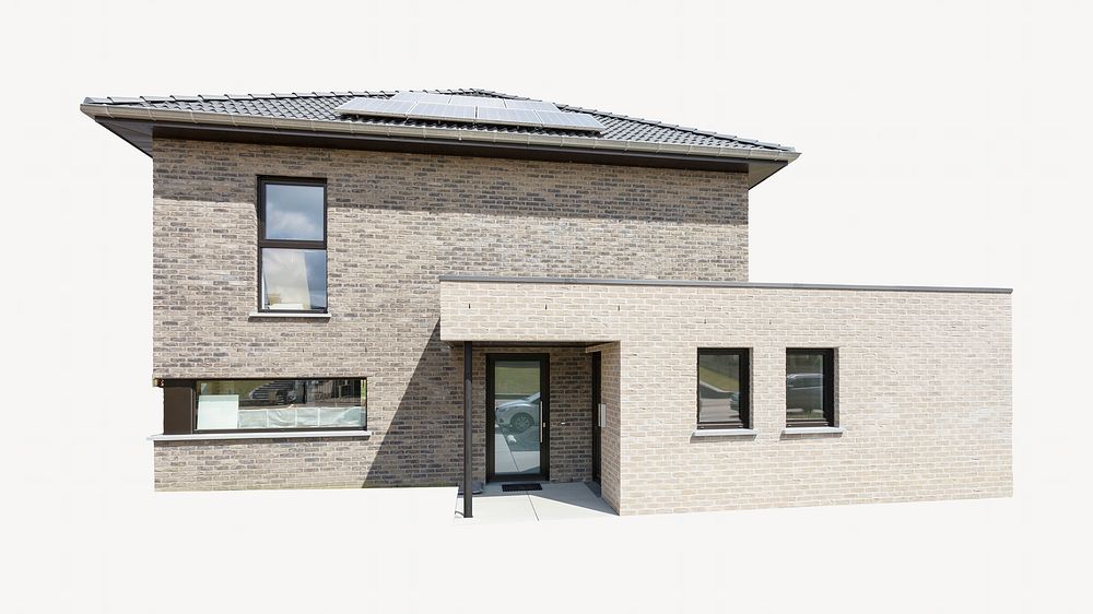 Modern house, isolated architecture image | Free Photo - rawpixel