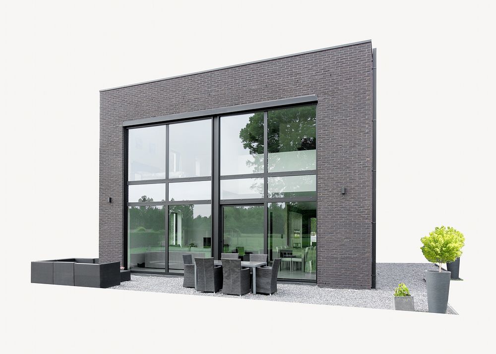 Modern house, isolated architecture image | Free Photo - rawpixel