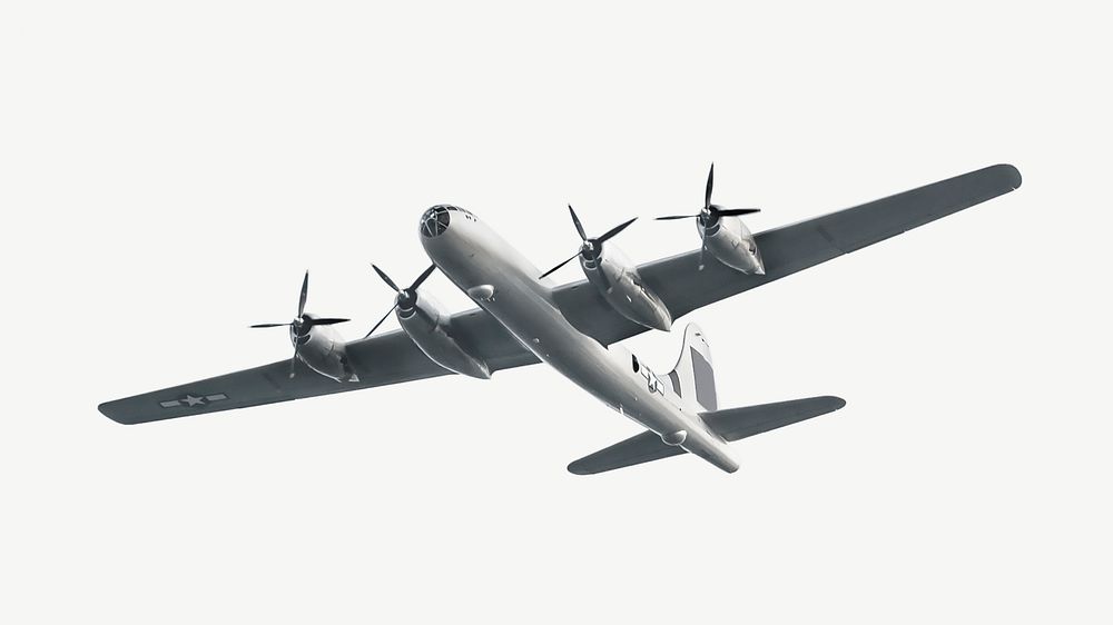 Flying airplane, vehicle collage element | Free PSD - rawpixel