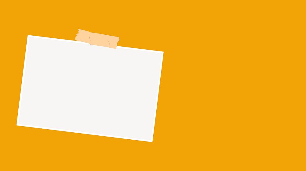 Mustard yellow computer wallpaper, reminder | Premium Vector - rawpixel