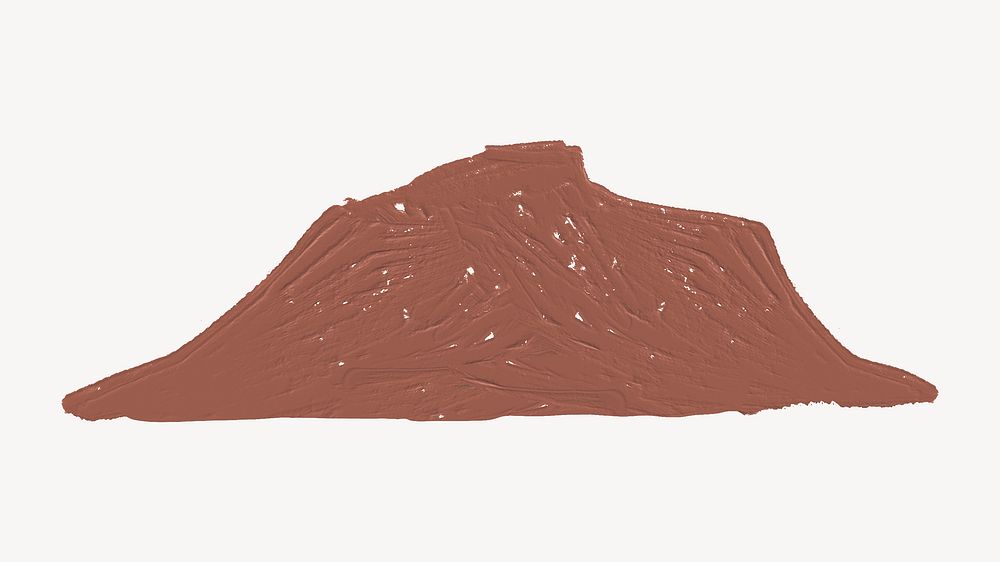 Drawn soil collage element psd | Premium PSD - rawpixel