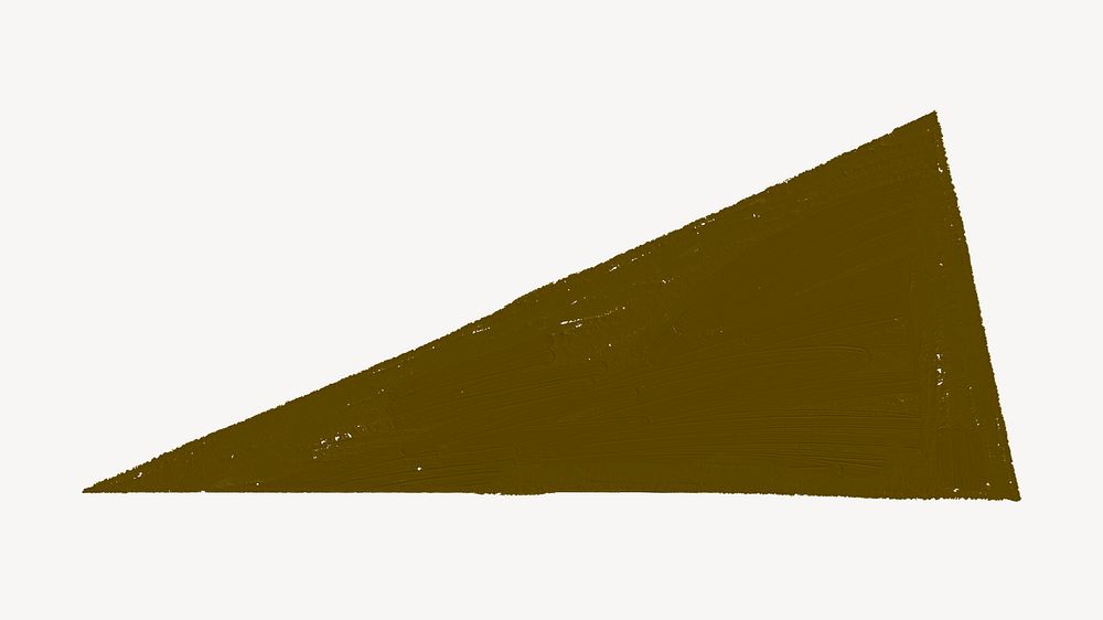 Brown triangular shape collage element | Premium PSD - rawpixel