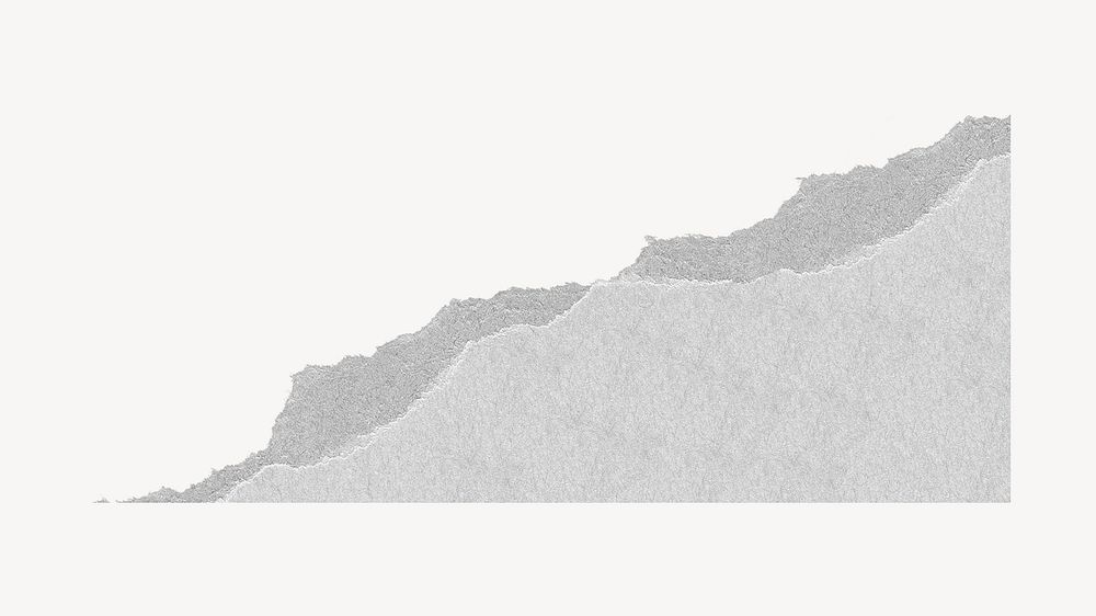 Gray ripped paper, journal collage | Premium PSD - rawpixel