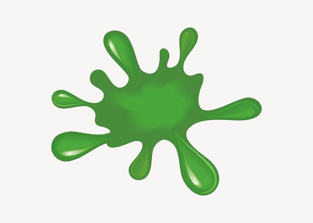 Green splash illustration vector | Free Vector - rawpixel