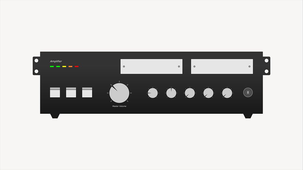 Amplifier clipart illustration vector | Free Vector - rawpixel
