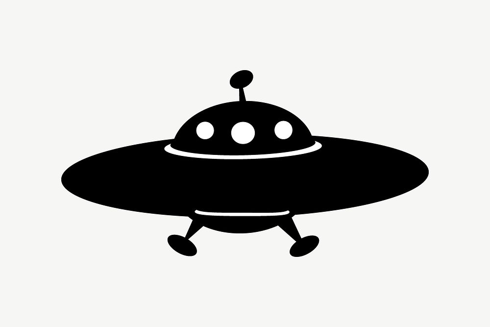Silhouette UFO illustration psd | Free PSD - rawpixel