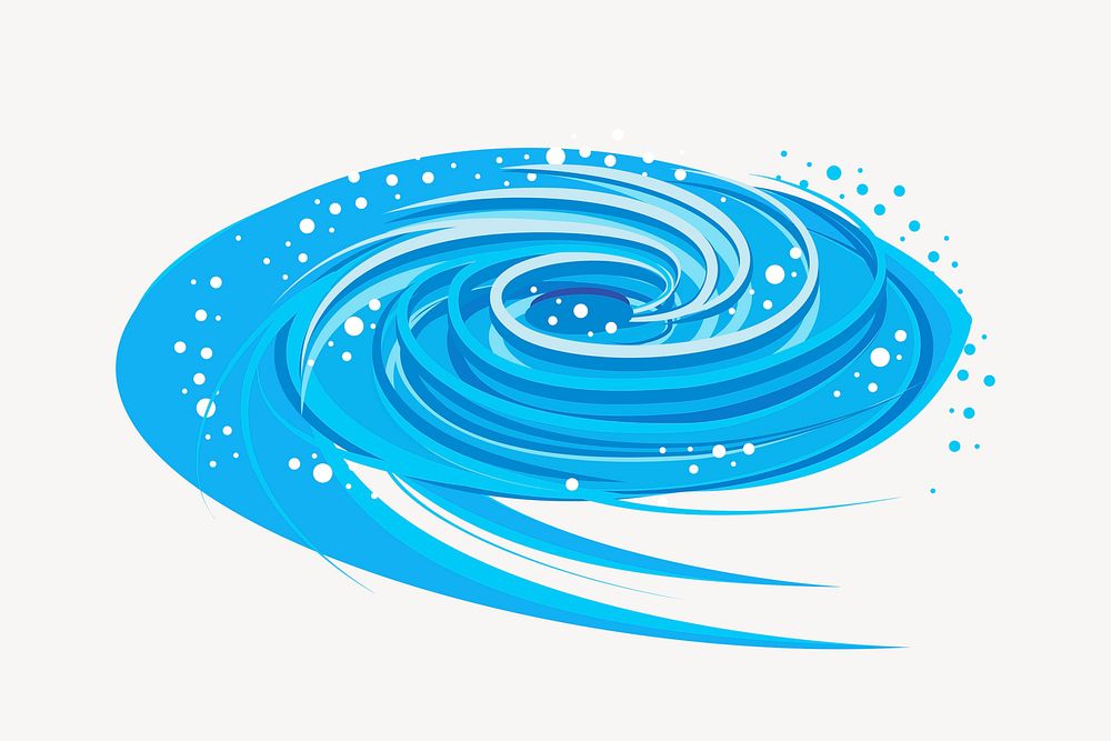 Blue spiral clipart illustration vector. | Free Vector - rawpixel