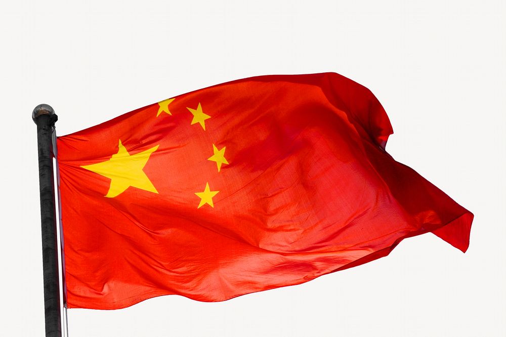 Chinese flag isolated image | Free Photo - rawpixel