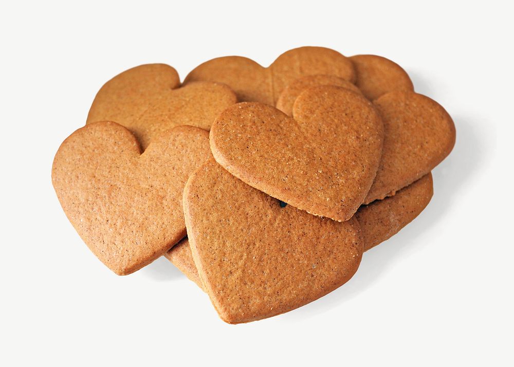 Heart biscuits collage element psd | Premium PSD - rawpixel