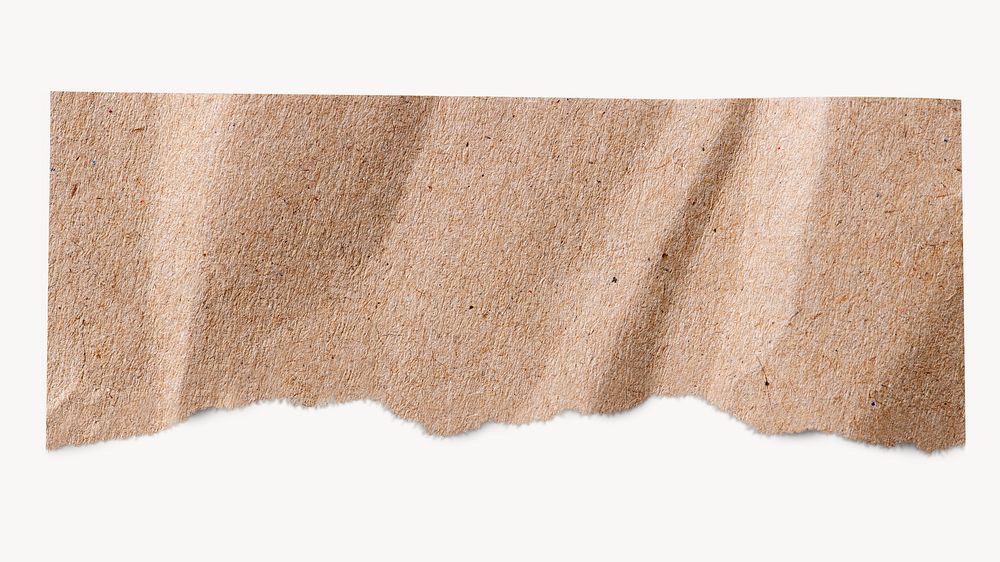 Brown torn paper collage element | Free Photo - rawpixel