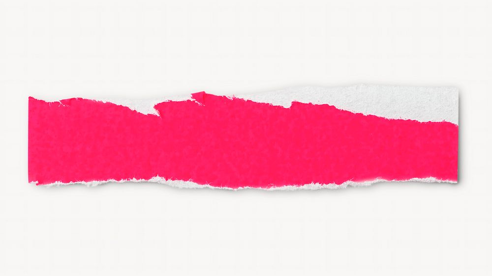 Pink torn paper collage element | Free Photo - rawpixel
