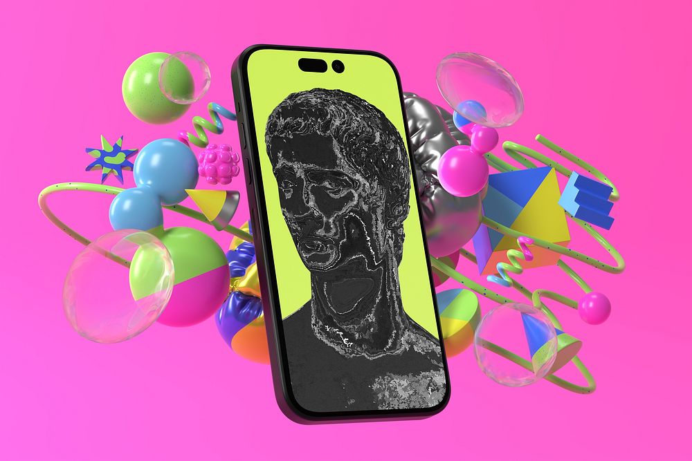 Abstract 3D smartphone screen, colorful | Premium Photo - rawpixel