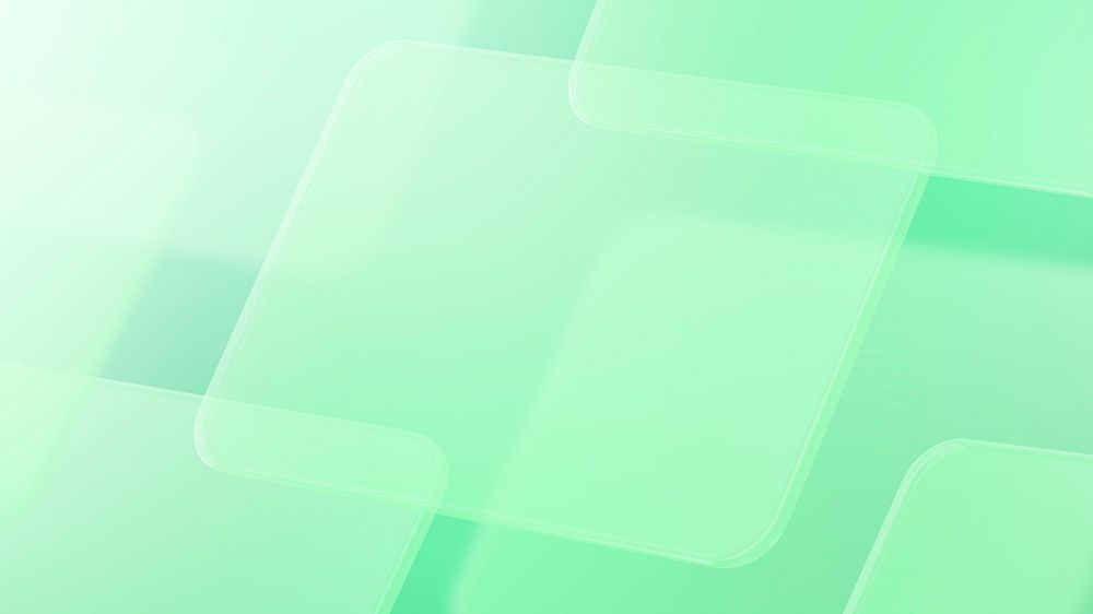 Geometric green squares desktop wallpaper, | Premium PSD - rawpixel